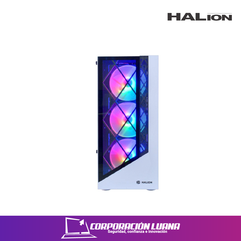 CASE GAMER HALION DRAGON ( CR15 ) C/FUENTE 500W | BLANCO | TEMPLADO ...