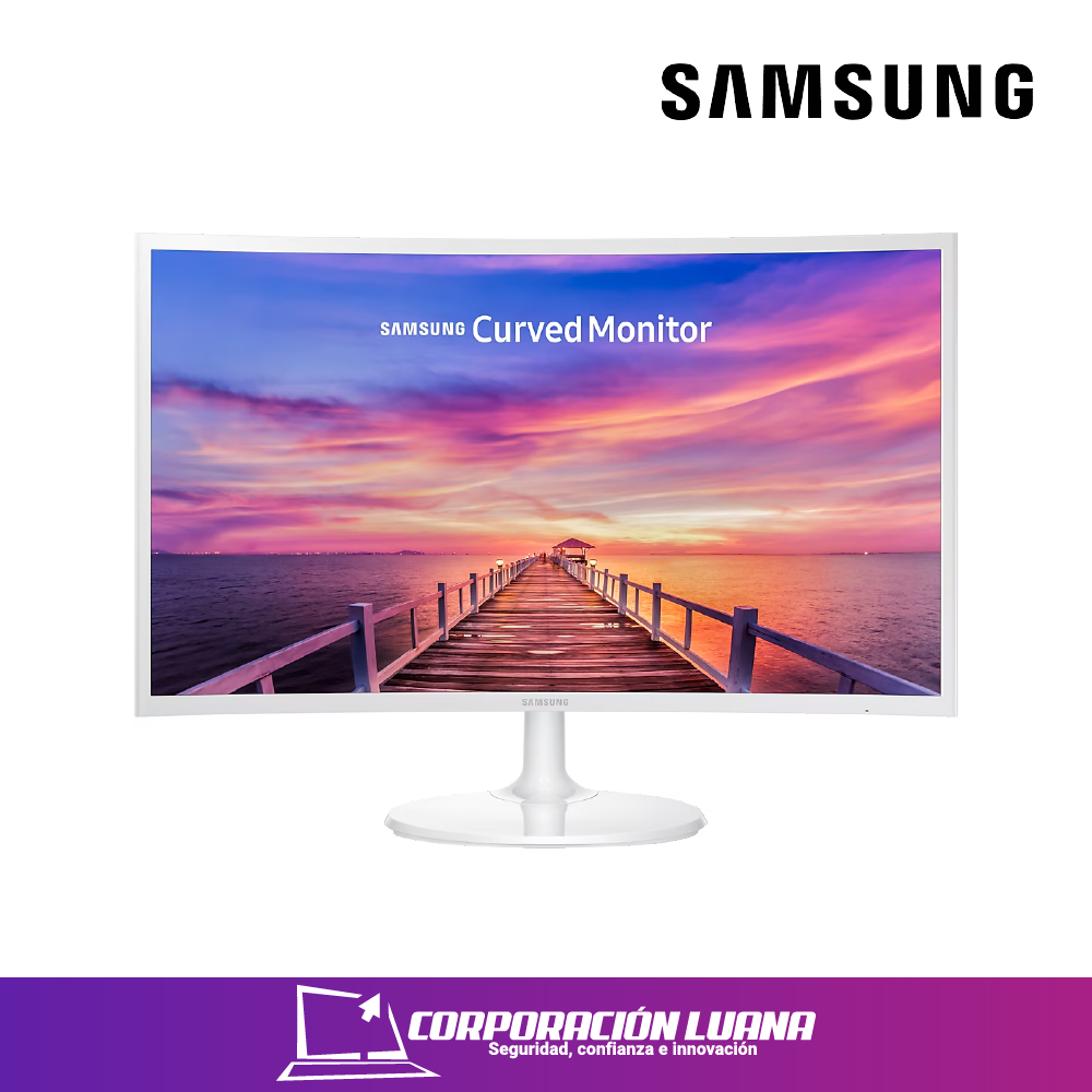 MONITOR SAMSUNG 27" CURVO ( LC27F391FHNXZA ) FHD | 60HZ 1800R | WHITE ...