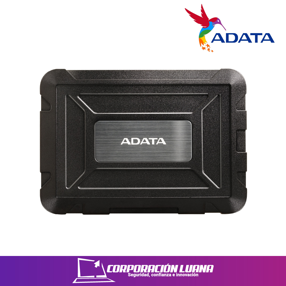 CASE PARA DISCO 2.5 ADATA ED600 ( AED600-U31-CBK ) USB 3.2 BLACK