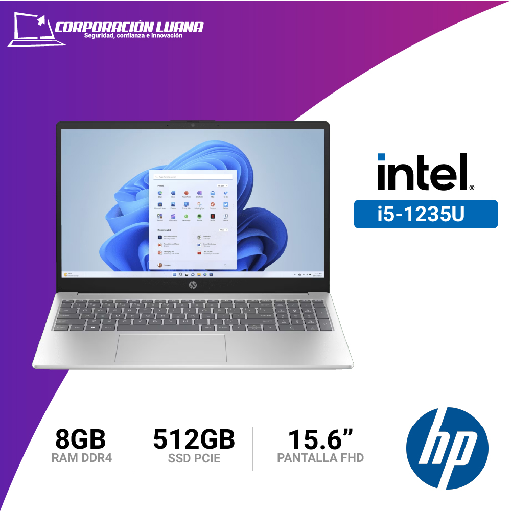 LAPTOP HP INTEL CORE I5-1235U ( 15-FD0053LA ) RAM 16GB DDR4 | SSD 512GB ...