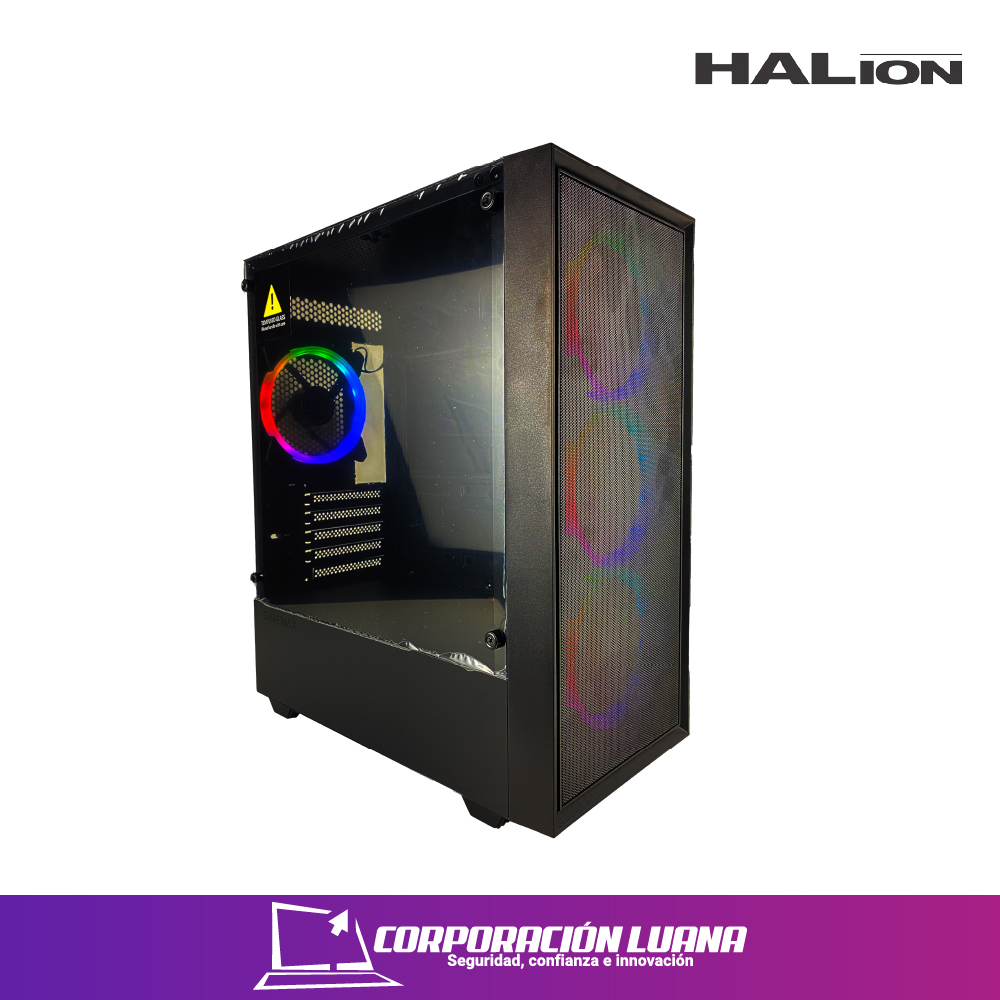 CASE GAMEMAX STORM BK MALLA ( AGASTBK ) S/FUENTE | 4 FAN