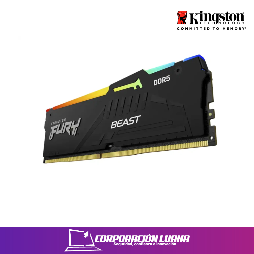 MEMORIA RAM KINGSTON FURY BEAST 16GB 5600 MTS ( KF556C40BBA-16 ) DDR5 ...