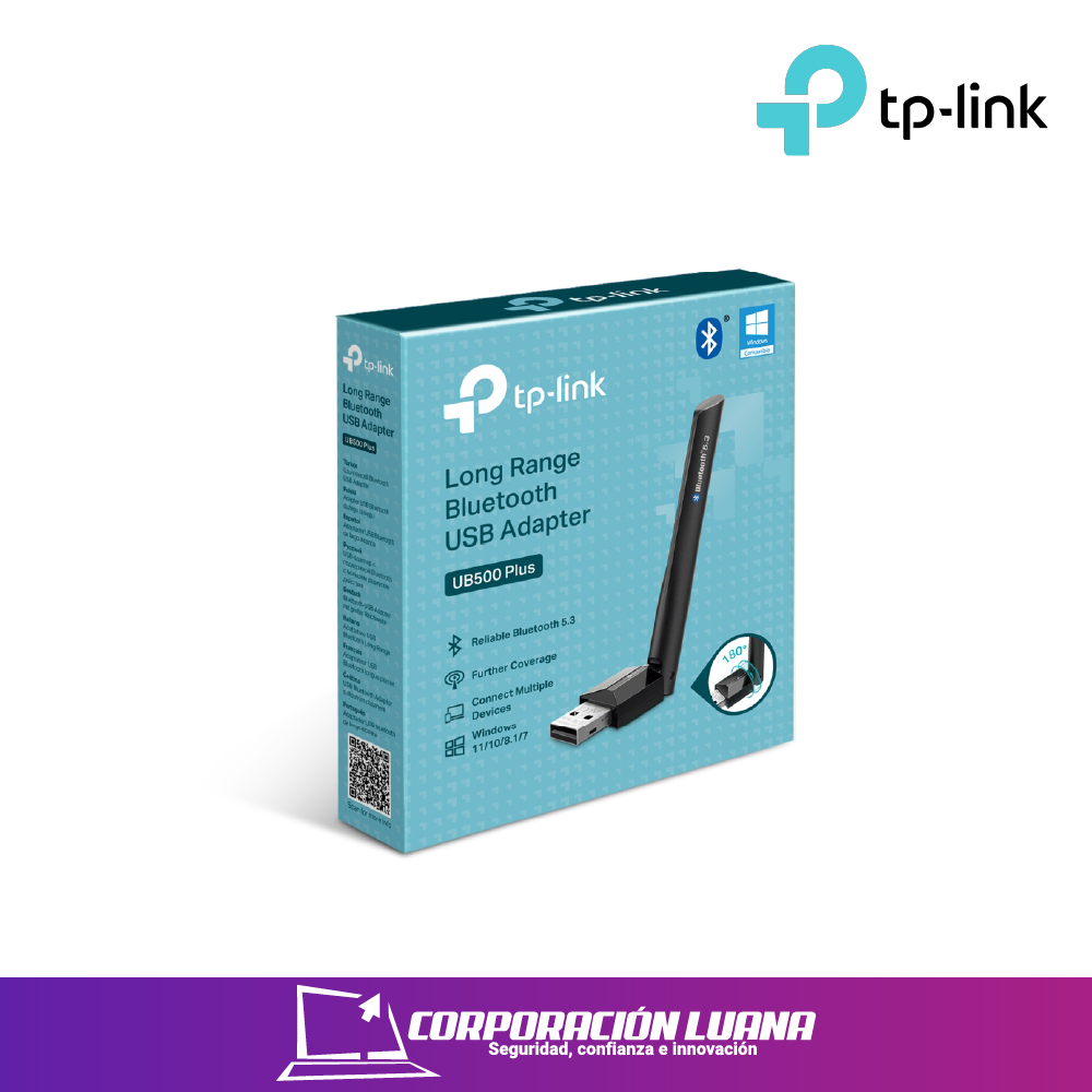 ADAPTADOR INALAMBRICO TP-LINK ( TL-UB500 PLUS ) BT 5.4 | LARGO ALCANCE